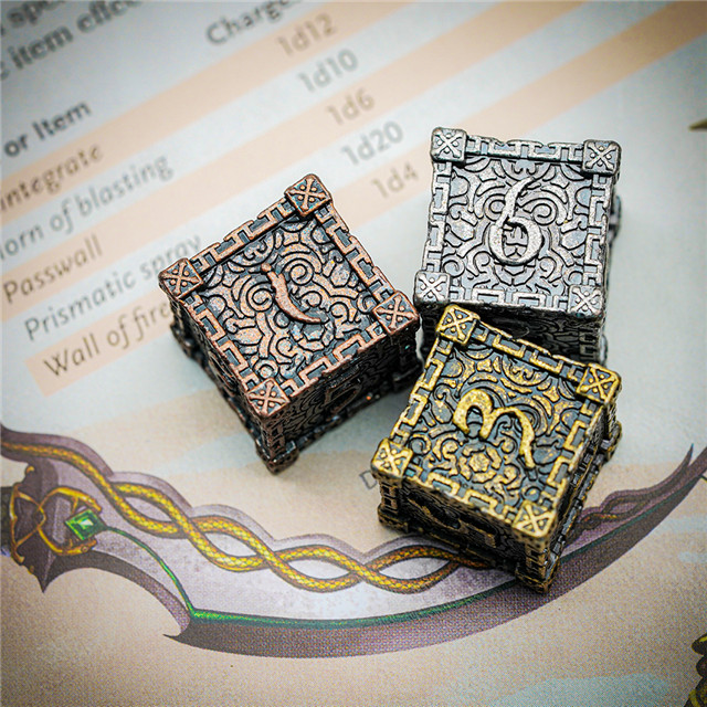 Barrel Metal Dice（Dagger of Venom）with Metal Box,Dagger of venom