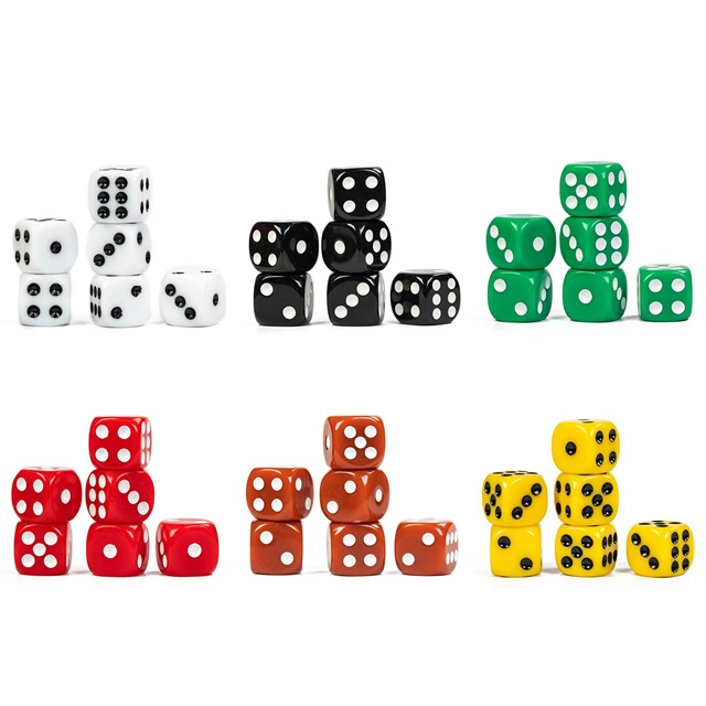 Acrylic 16mm Pip Dice,16mmD6