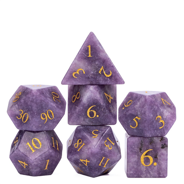 Lilac GemStone Dice,Stone Dice
