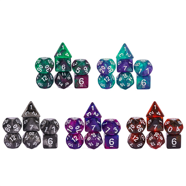 Polyhedral DND Dice Sets Galaxy Dice for Dungeons and Dragons ...