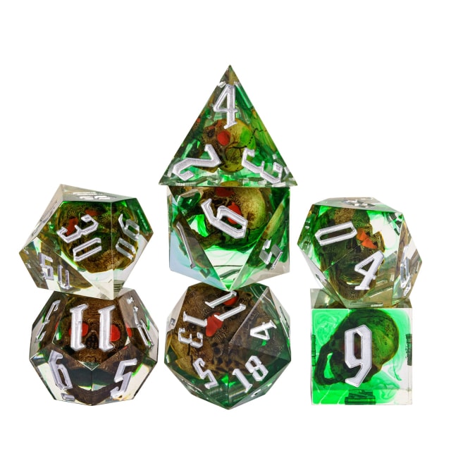 Handmade Red Eye Skull Dice,Sharp Dice