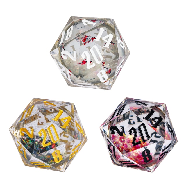 Handmade 55mm Liquid Dice,Sharp Dice