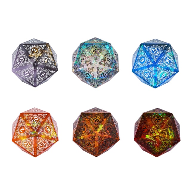 Handmade 33mm D20 Pattern Dice,33mm D20 Dice