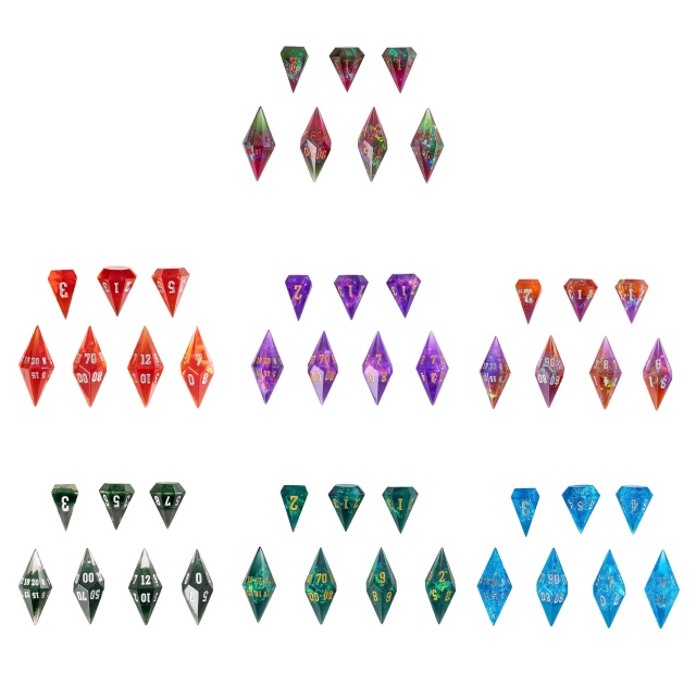 Handmade Sharp Dice（Diamond Shape）,Special-Shaped Dice